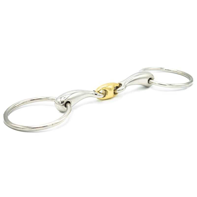 Mors 2 anneaux anatomique double brisure Stationata | Cheval-shop